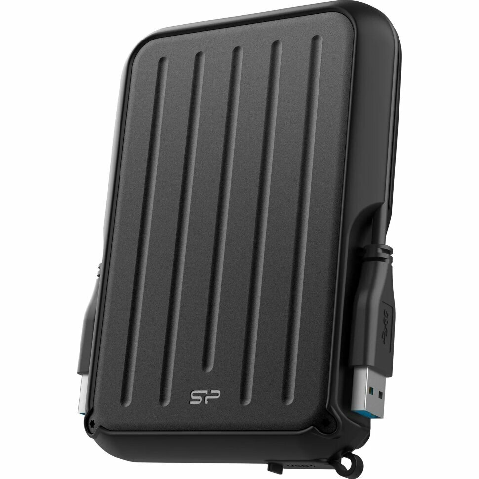 Портативный HDD Silicon Power Armor A66 1 TB USB 3.2, черный, резина, 1594891