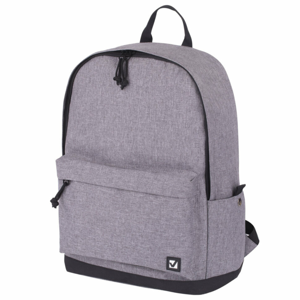 Рюкзак BRAUBERG URBAN универсальный, "Grey Melange", серый, 43х30х17 см, 228842, 228842