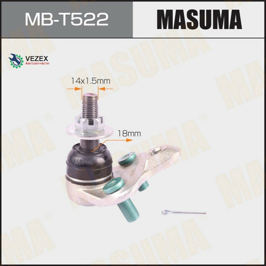 MASUMA MB-T522 опора шаровая нижняя!\ Toyota Prius 1.8EFI 09-16