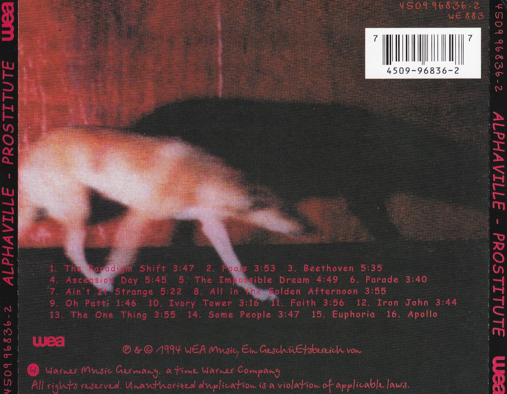 Alphaville - Prostitute, 1994, 12-page< CD-Аудио — фото 1