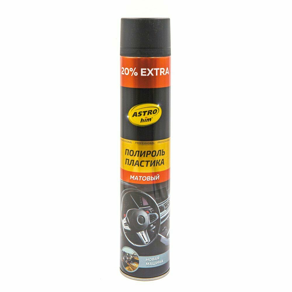 Полироль пластика матовый Polish Plastic matte, Новая машина, аэрозоль 1 л ASTROhim AC2361 ASTROhim AC2361
