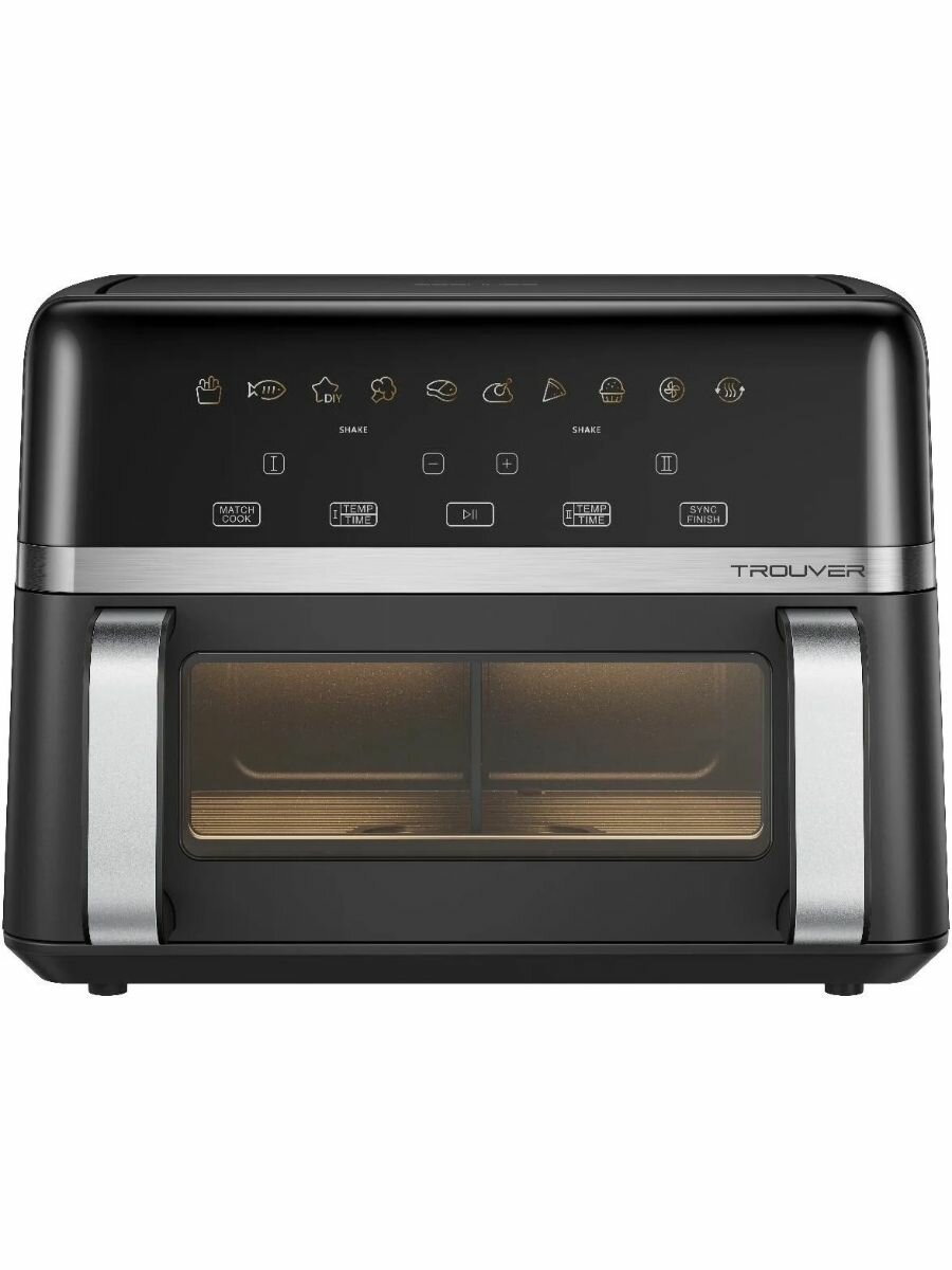 Аэрогриль Trouver FD20s Pro, 10 л, 10 программ, корзина FlexZone, черный