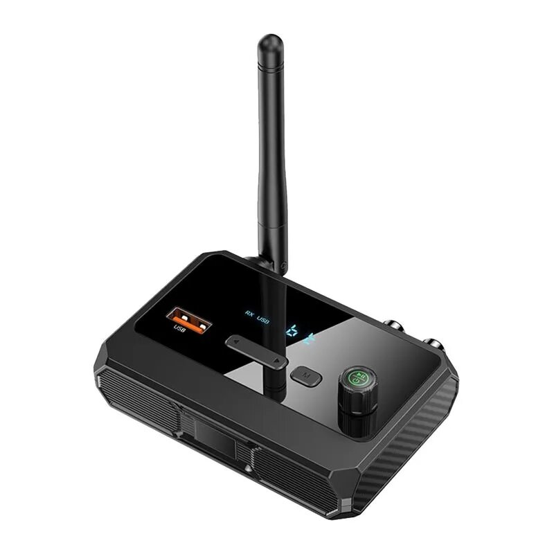 (R E G K) Приемник аудиопередатчика Bluetooth 5.3 3.5 Волоконно-оптический коаксиальный U-образный диск Стерео Музыка Беспроводной адаптер Dongle