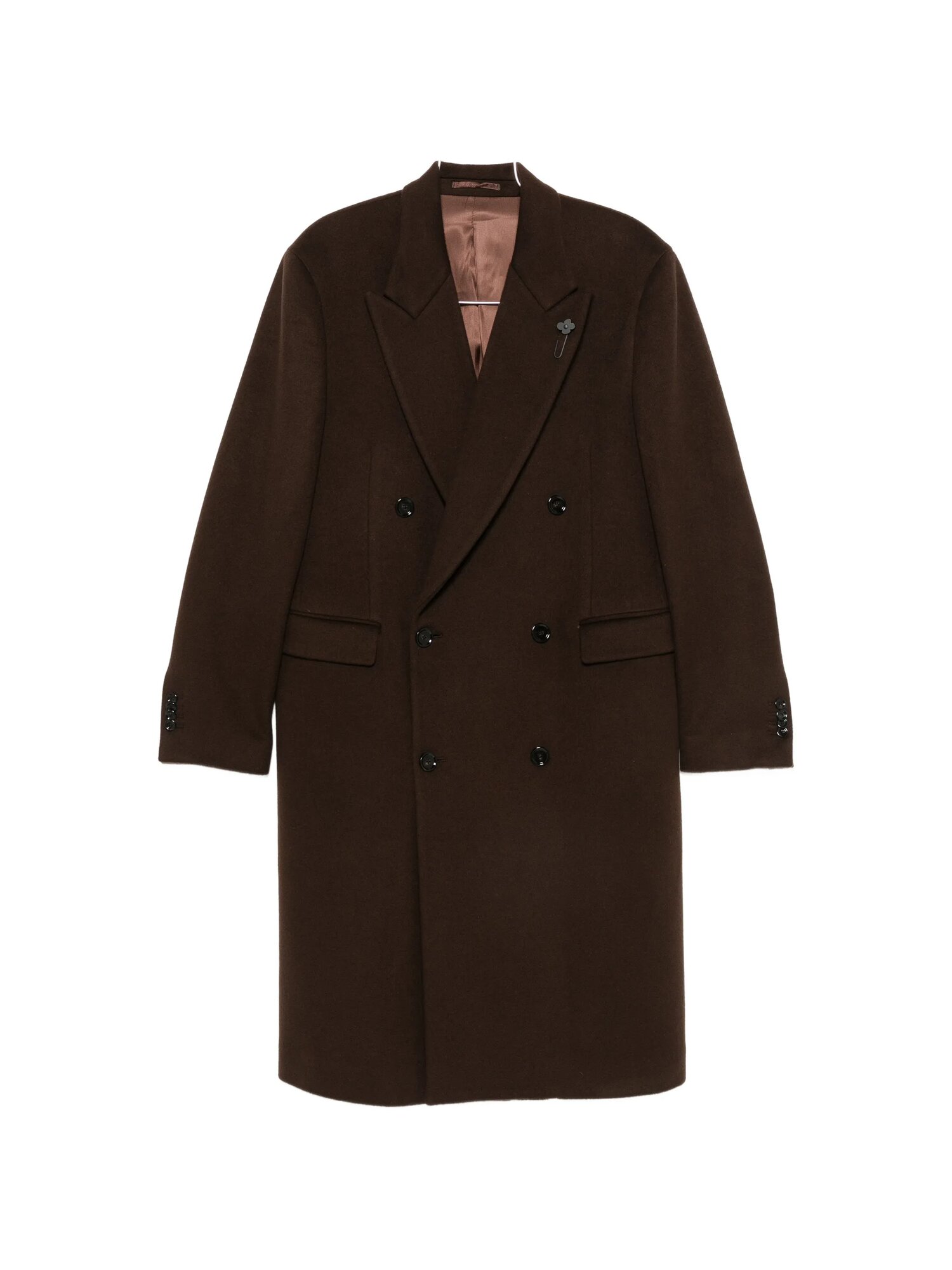 Пальто Pin-lapel double-breasted coat