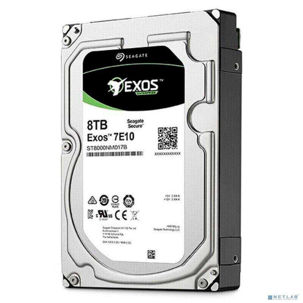 8TB Seagate Exos 7E10 (ST8000NM017B) {SATA 6Gb/s, 7200 rpm, 256mb buffer, 3.5"}