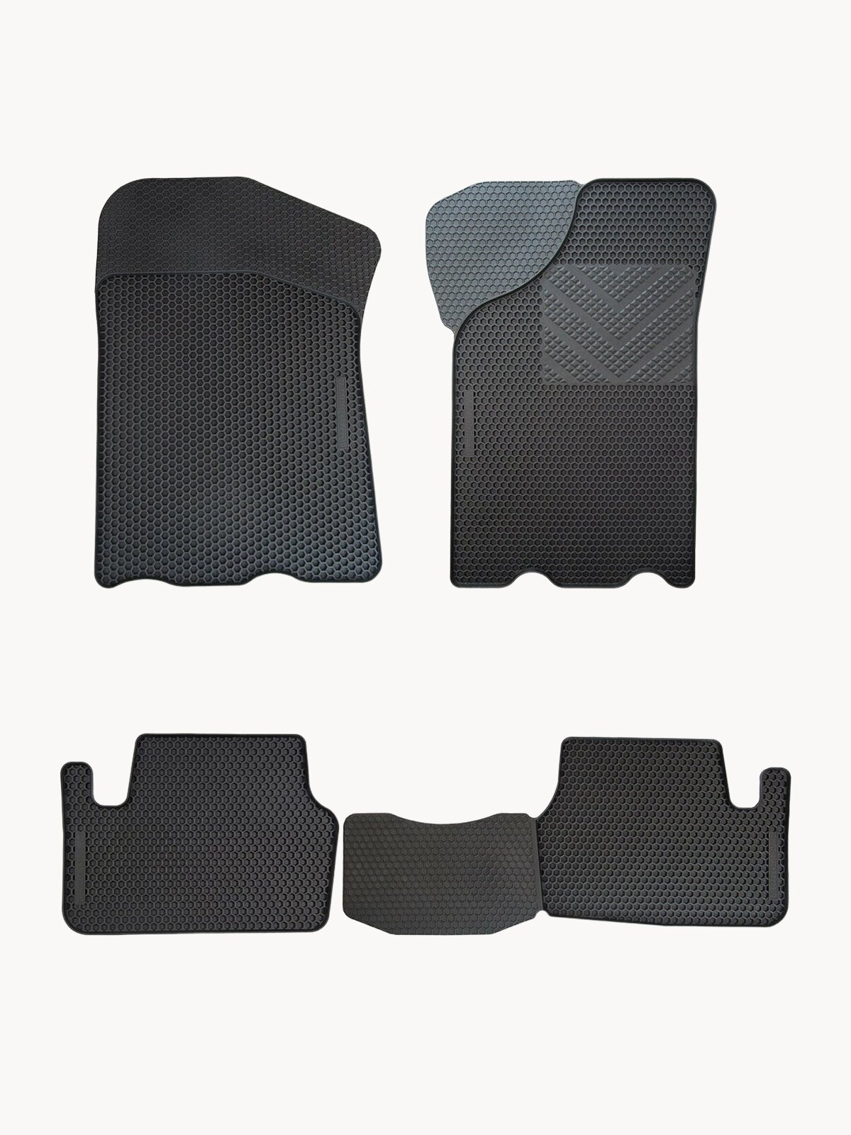 Коврики Автодрайвер для ВАЗ Lada Лада 2113 2114 2115 резиновые с бортом соты