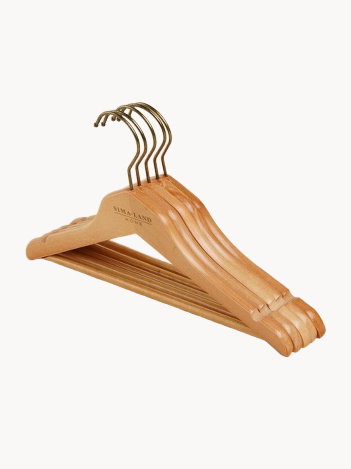 Плечики - вешалки для одежды SL Home, 5 шт, детские, дерево лотос, 33×21 см