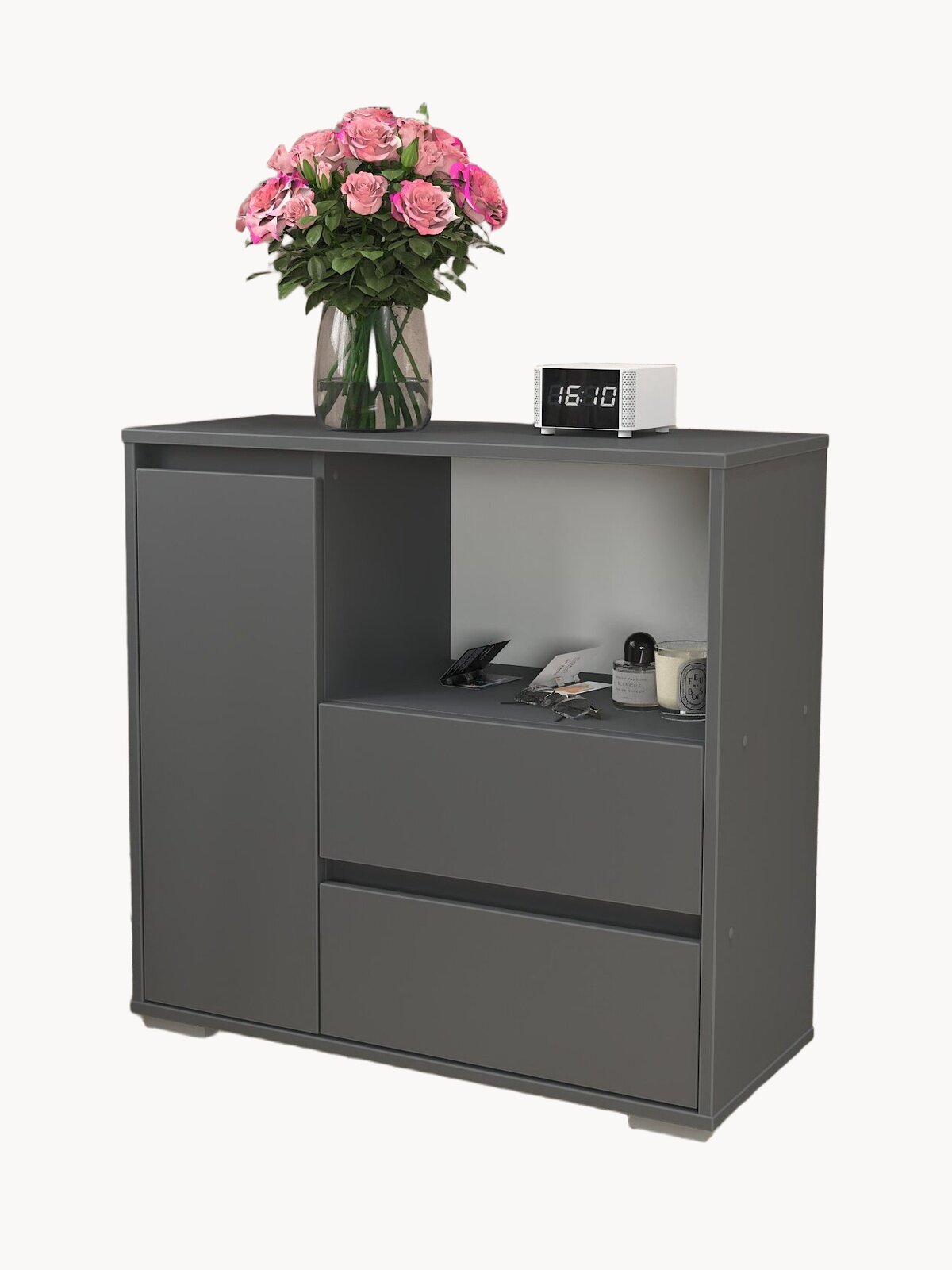 Комод деревянный с ящиками и полками №14