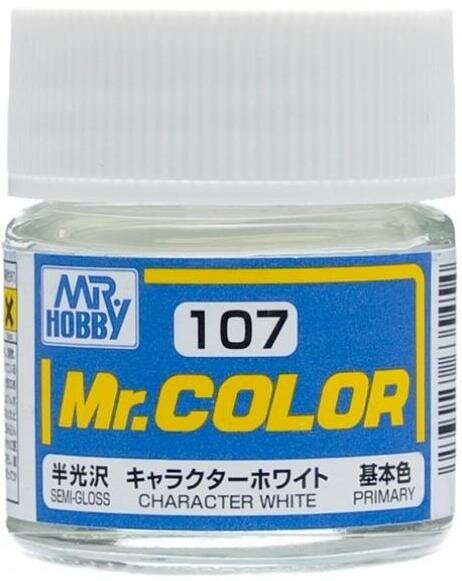 C107 краска художественная т. м. MR.HOBBY 10мл CHARACTER WHITE