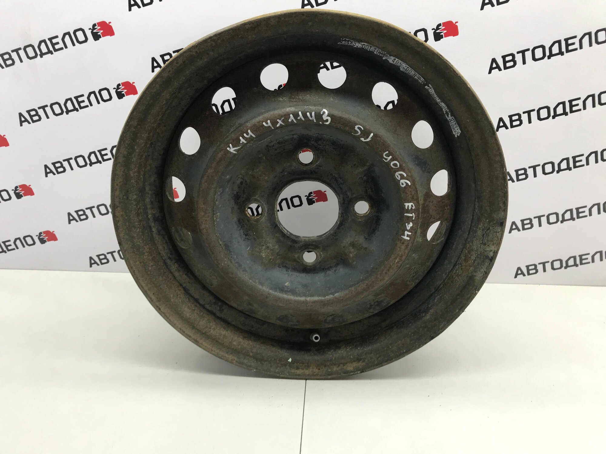 Диск штампованный R14 4x114.3 ЕТ 34. J5. ЦО 66.