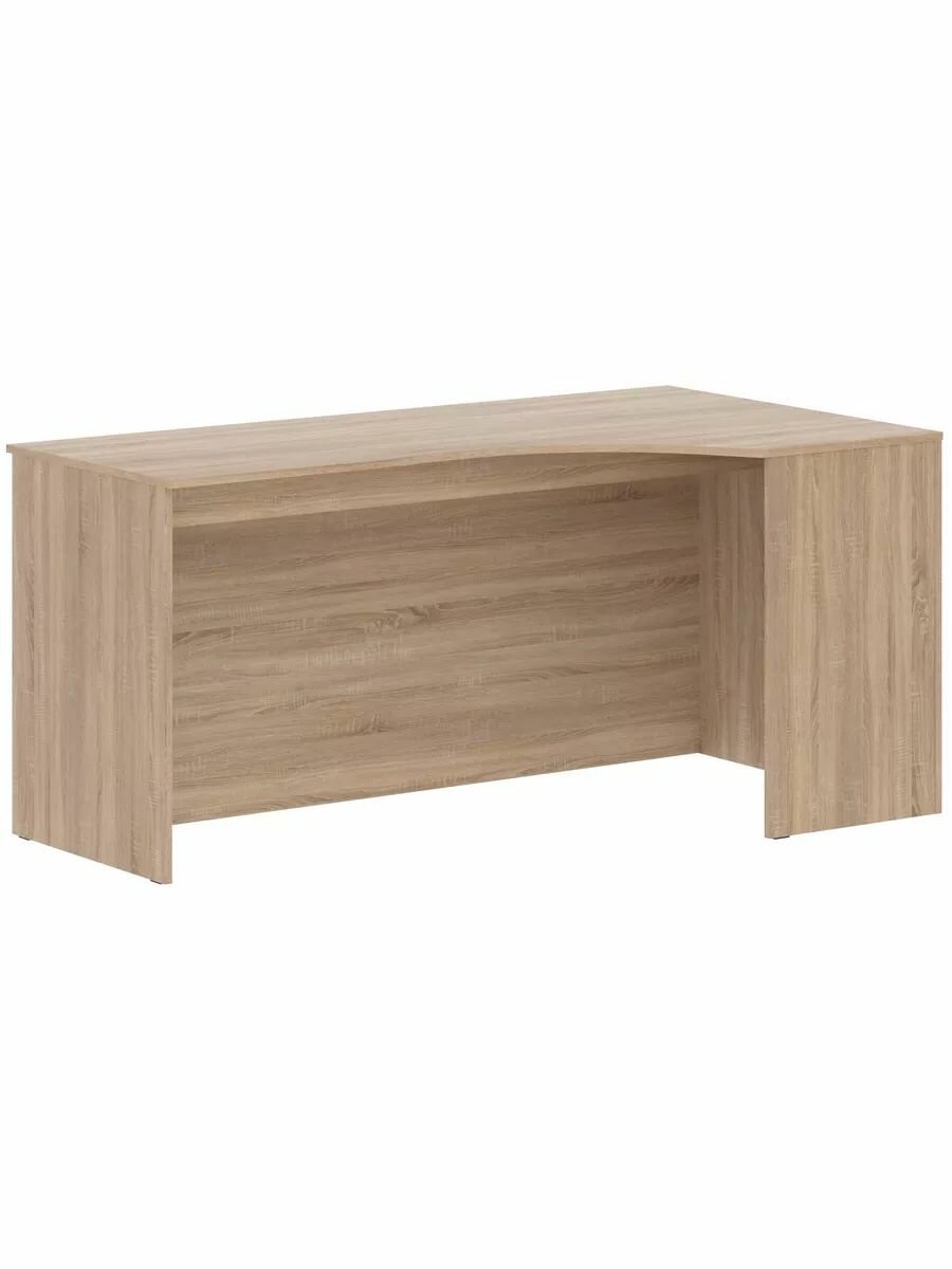 Компьютерный угловой стол SIMPLE SE-1600(R), правый угол, дуб сонома светлый, 160х90х76 см