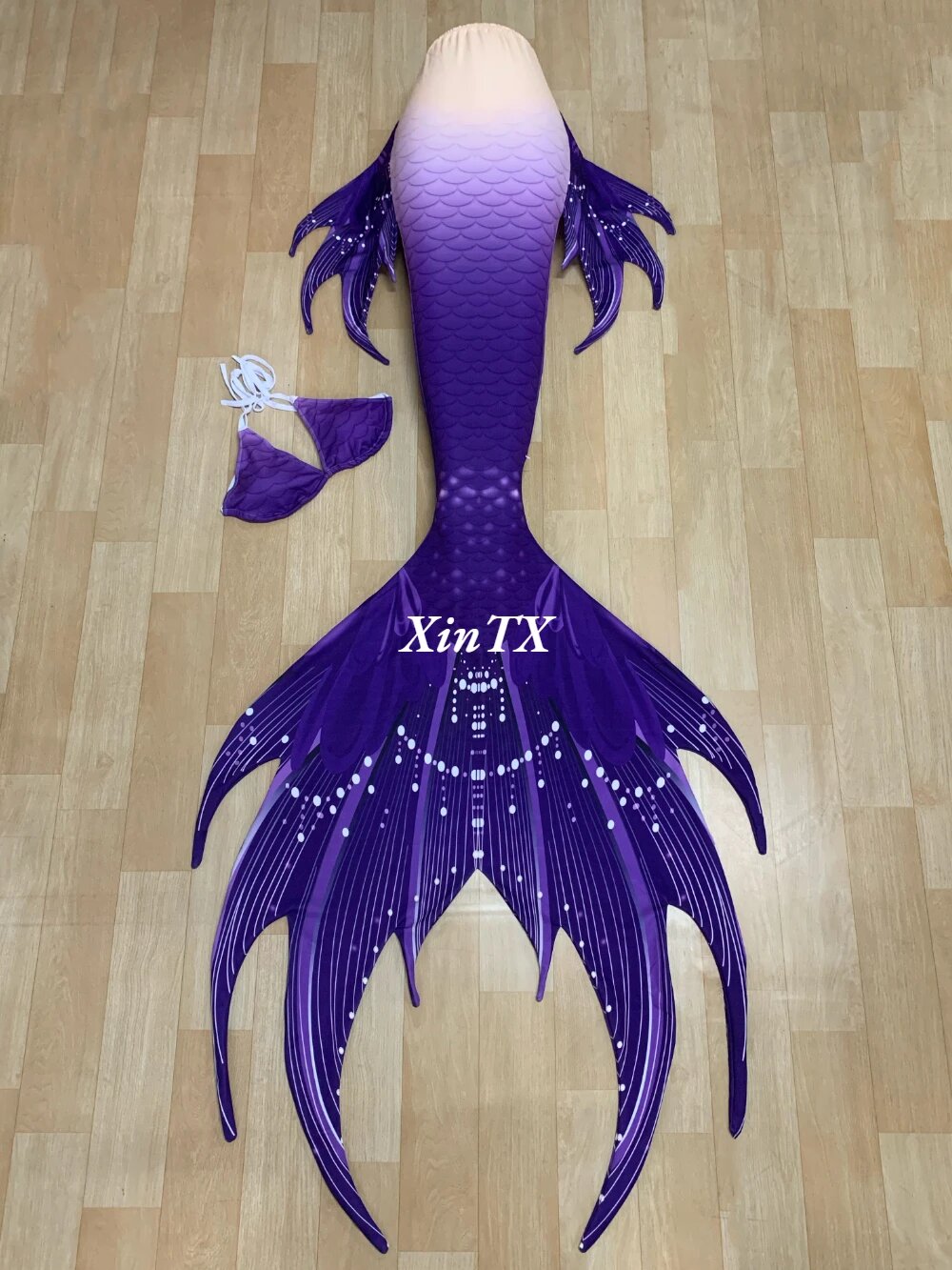 2026 Горячая новинка: Костюм русалки для взрослых (женский и мужской), Фиолетовый, M, No Monofin