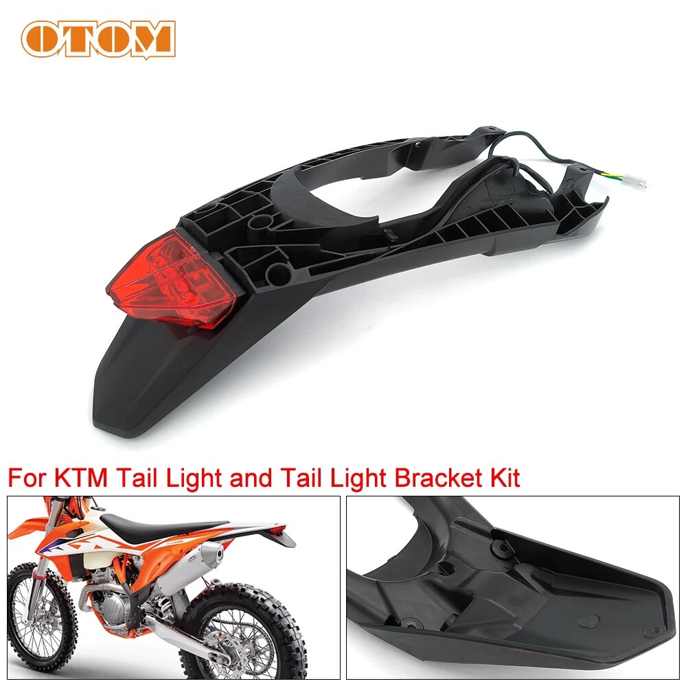 Аксессуары для мотоциклов 2024, задний фонарь, светодиодный и задний фонарь, кронштейн в сборе, держатель номерного знака, заднее крыло для KTM EXC EXCF XCW