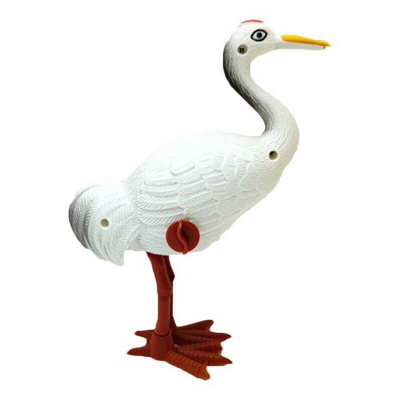 Игрушка пластиковая прыгунчик коллекционная для детей кукла лягушка цыпленок животное идея подарка краснозобый журавль