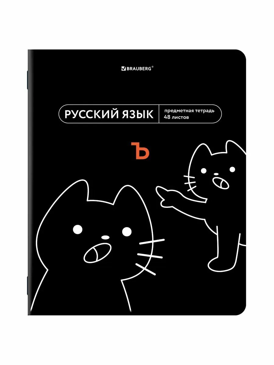 Тетрадь предметная BRAUBERG "Русский язык", формат A5, линия, 48 листов