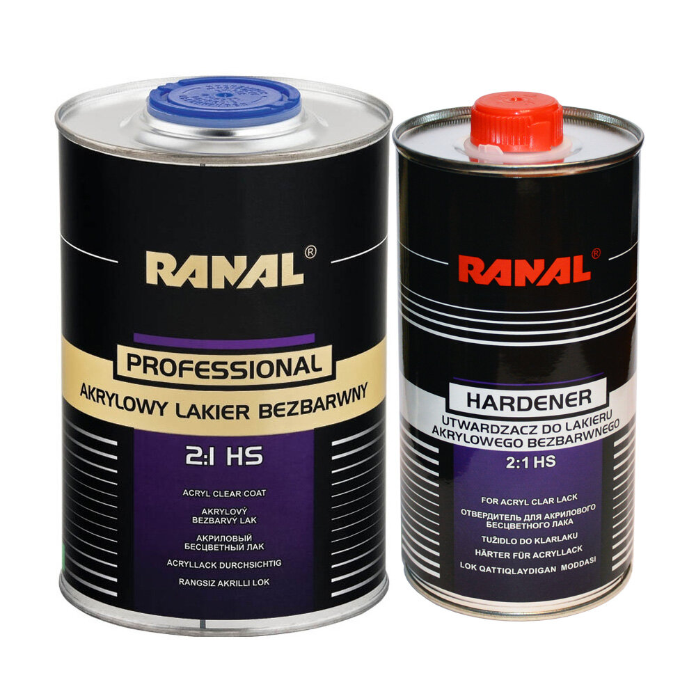 Лак HS 2+1 PROFESSIONAL c отвердителем RANAL (1л+0,5л)