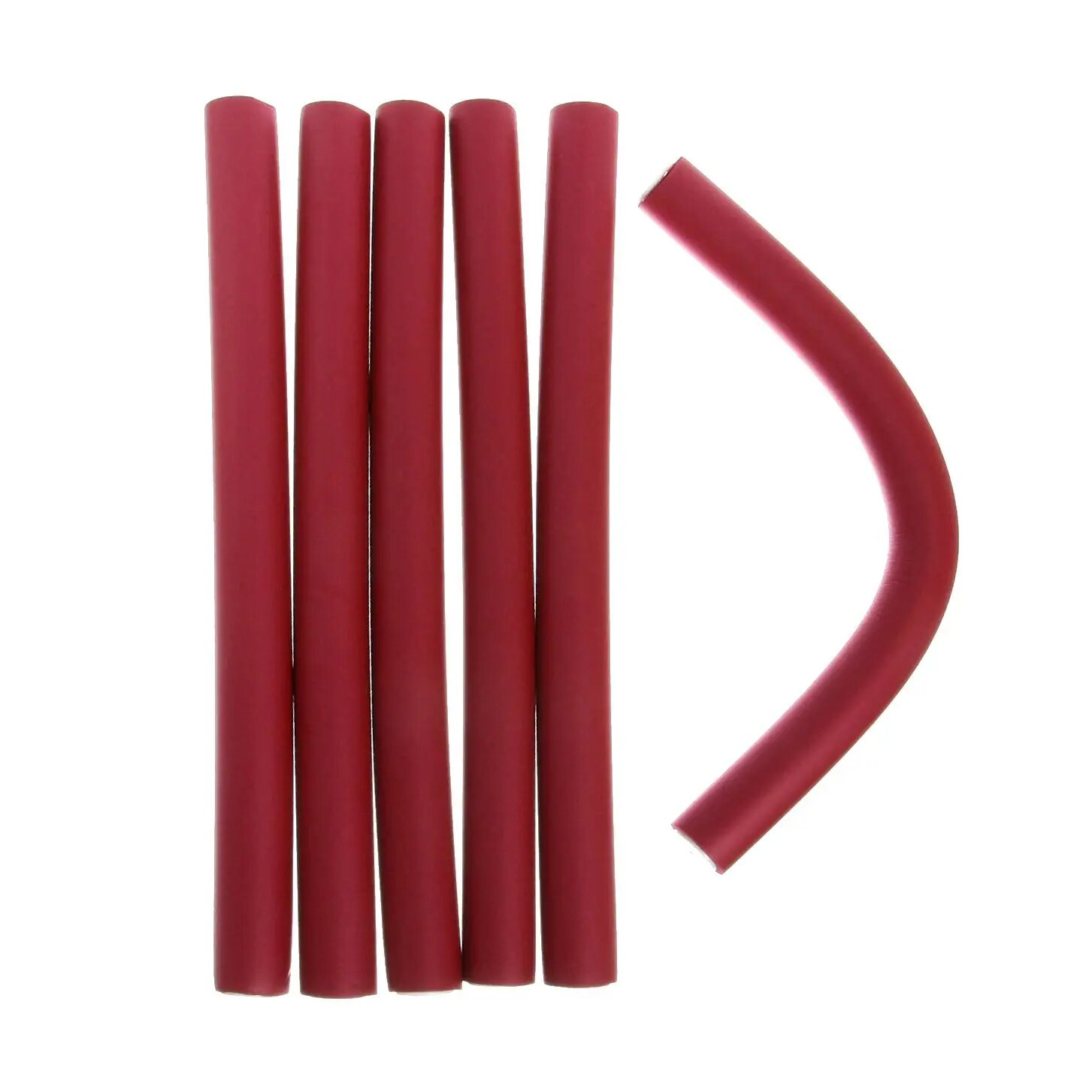 Бигуди бумеранги 6шт, разноцветные, d=20мм, l=24см, для объемных локонов