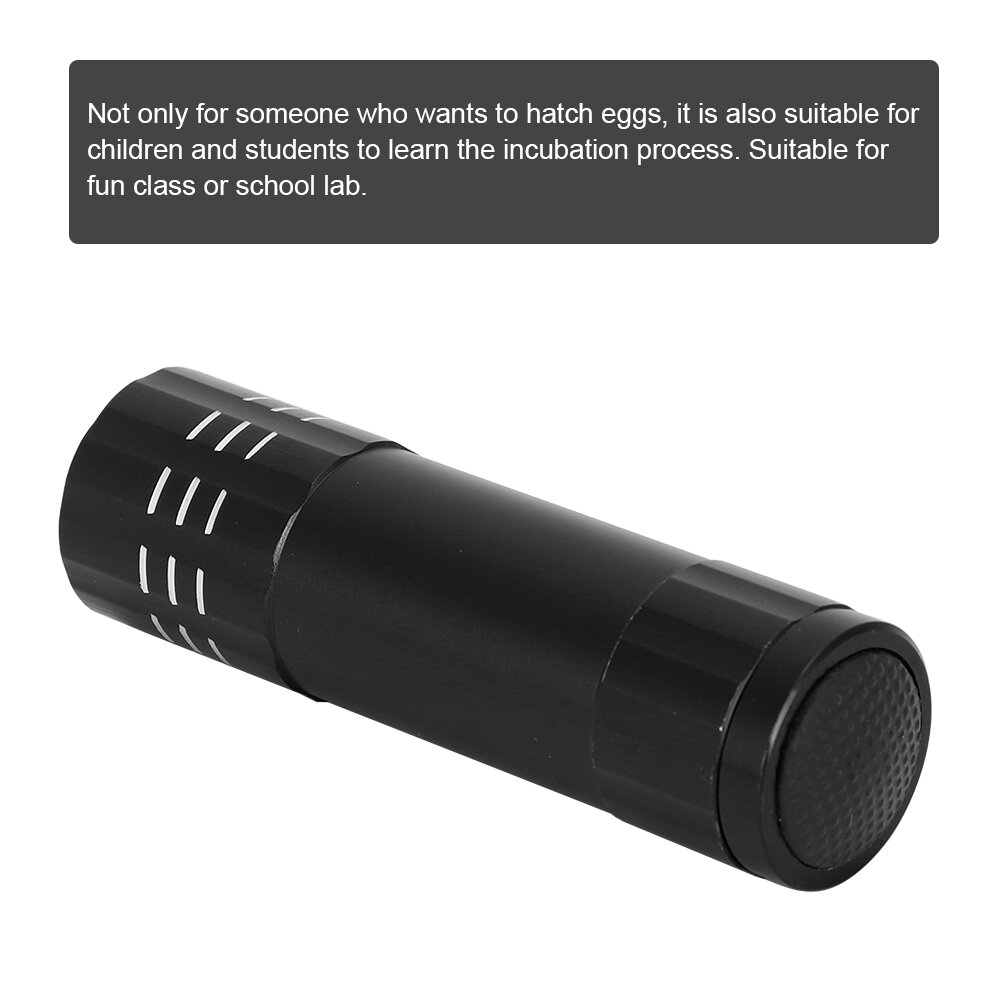 Тестер для инкубатора для яиц, лампа для просвечивания, 9 ярких ламп, аксессуар для холодного инкубирования птицы, черный