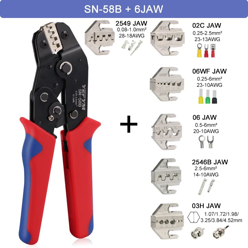 Плоскогубцы Thinkingleader SN-58B 6jaw для клемм