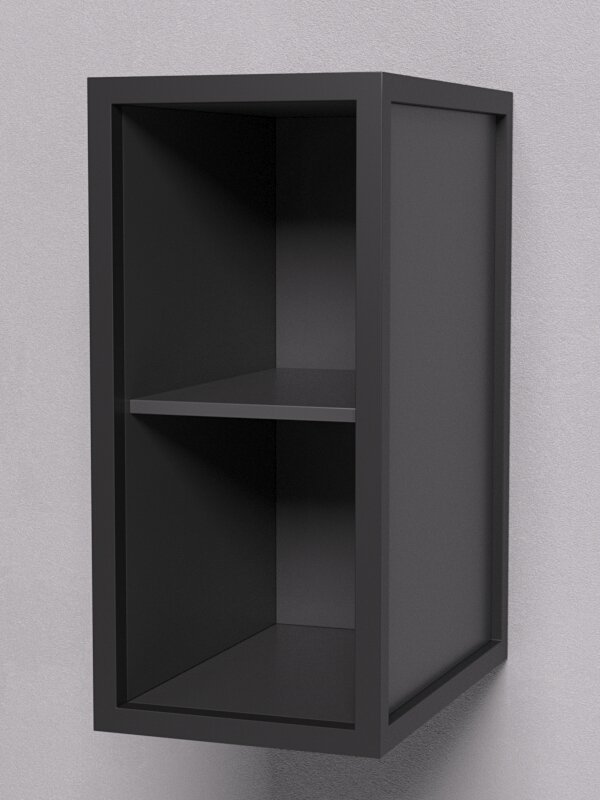 Антресоль узкая, глубокая А-04 "стронг" в стиле лофт, Черный. Производитель товара - компания Westcom.