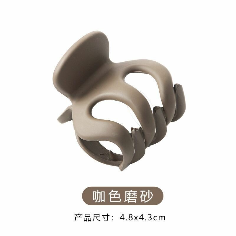 Креативная матовая заколка-когти, простой высококачественный вид, женская в виде акулы, элегантная для густых волос, аксессуар