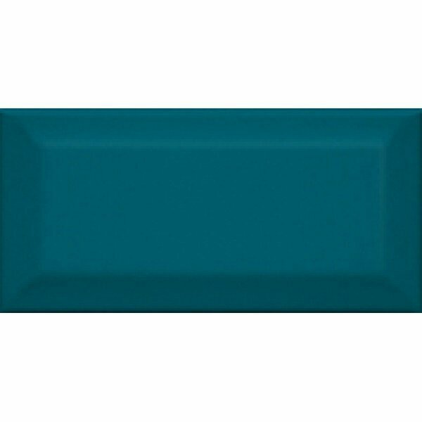 Плитка Kerama Marazzi Клемансо настенная бирюзовый грань 16057 7,4х15 80шт (цена за 1 уп - 0,89 кв. м)