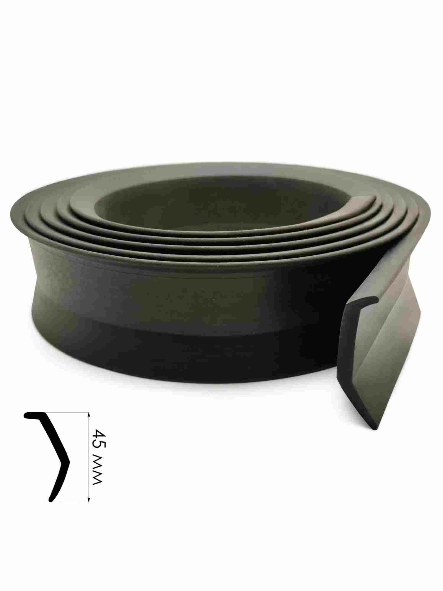 Губа на бампер «PRO» универсальная (чёрная, 2.5 м, аналог EZLIP, SAMURAI) belais #19797