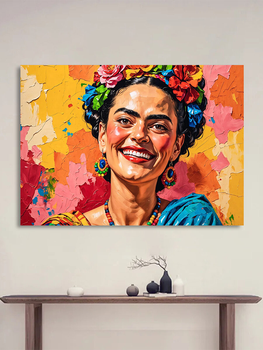 Картина на стену для интерьера - "Frida Kahlo / Фрида Кало" , 20х30 см.