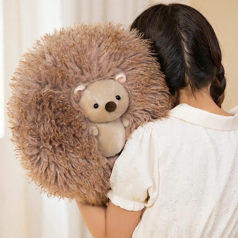 Мягкая игрушка, Плюшевый игрушечный ежик, кукла-подушка,40cm，Сферическая кукла（INS. популярный）