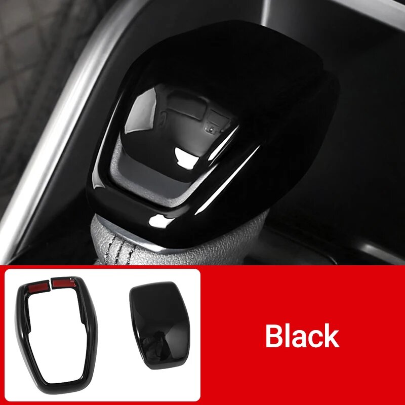 Накладка На Ручку Переключения Передач Из Карбонового Волокна Для Toyota Highlander Kluger Black