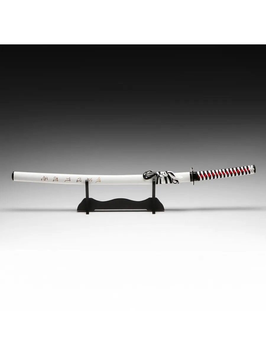Стильная сувенирная катана с белыми ножнами