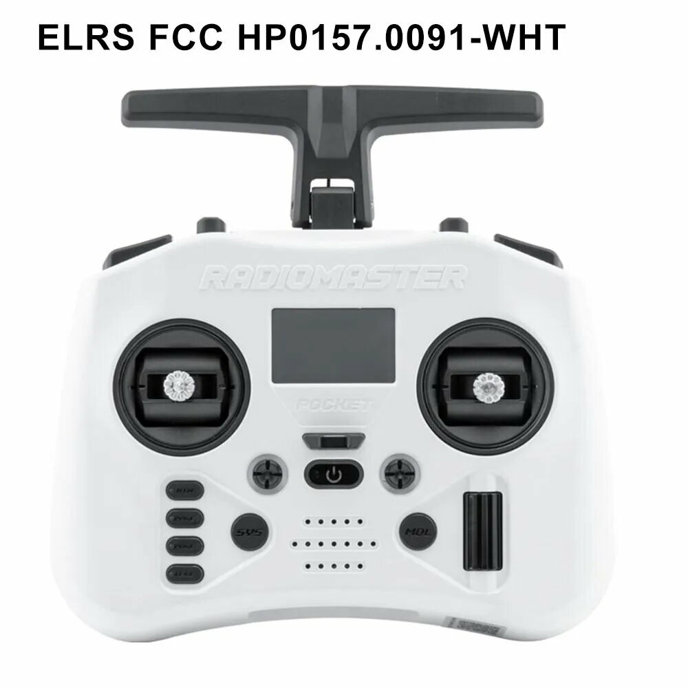 Радиопередатчик RadioMaster Pocket Crush 2.4G 16CH, ELRS, FCC, складная антенна, компактный