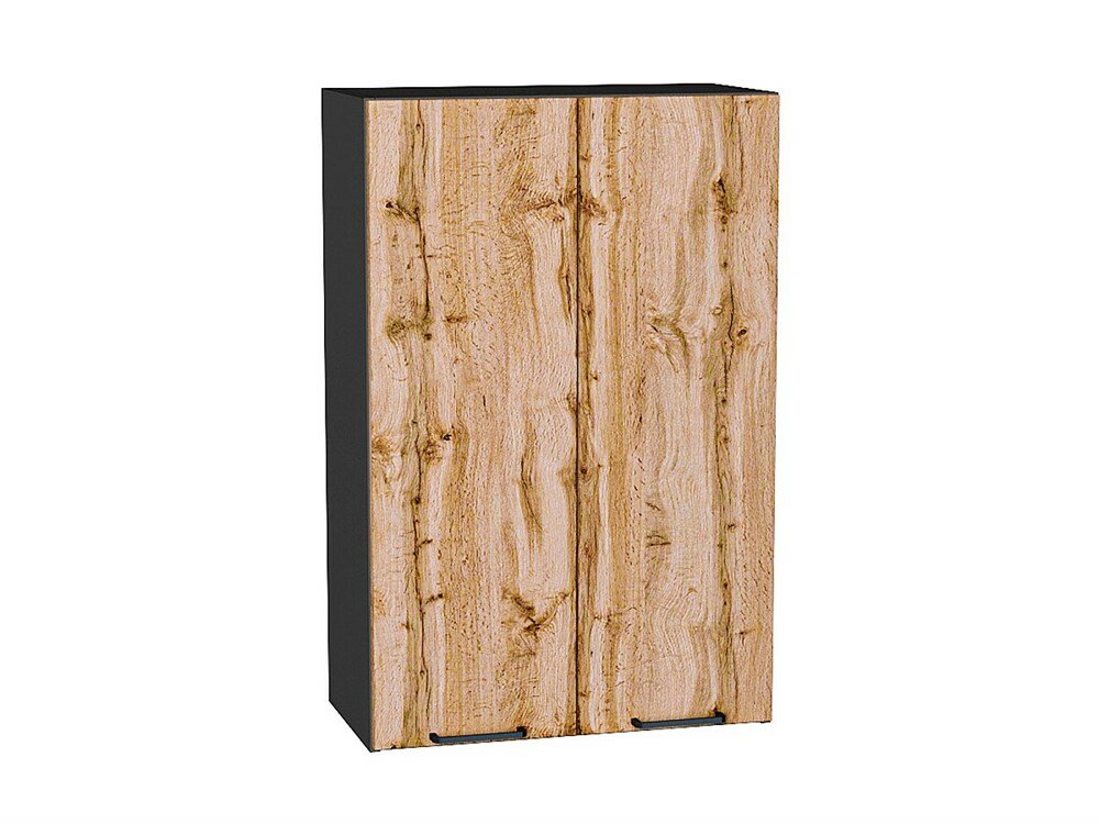VVT Шкаф верхний с 2-мя дверцами Флэт Graphite, Wotan Oak 2S, 920, 600
