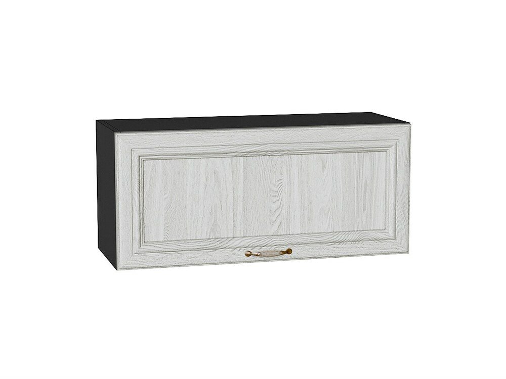 VVT Шкаф верхний горизонтальный Шале Graphite, White Dreamline, 800 В*Ш*Г 358*800*320, фасад МДФ White Dreamline, корпус Graphite White Dreamline