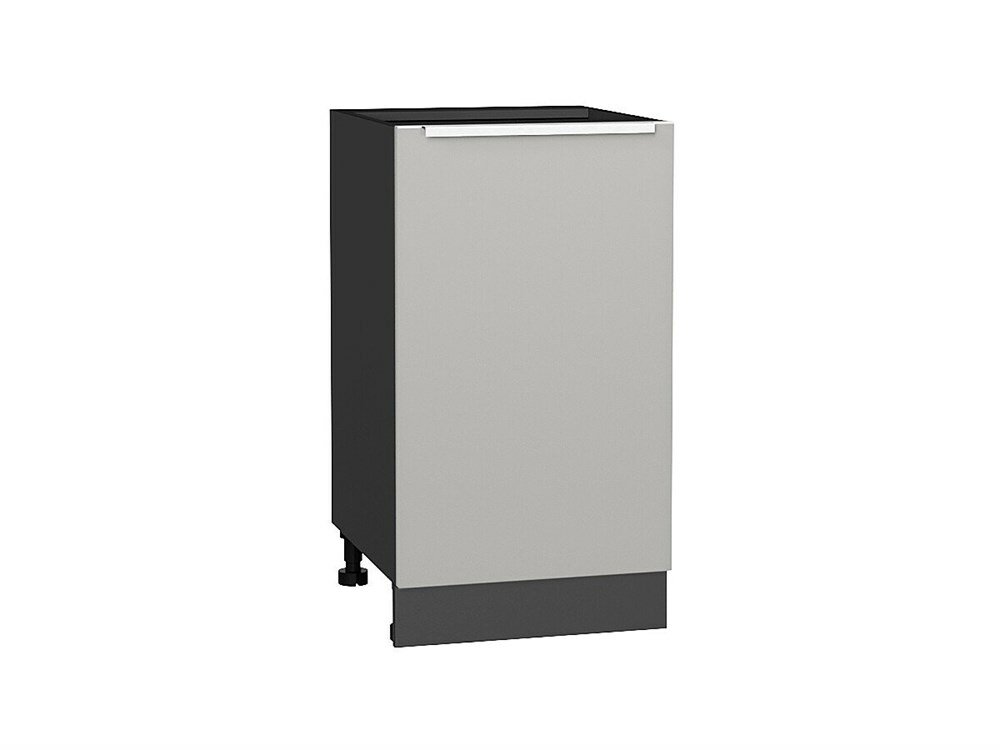 VVT Шкаф нижний с 1-ой дверцей Фьюжн Graphite, Silky Light Grey, 450