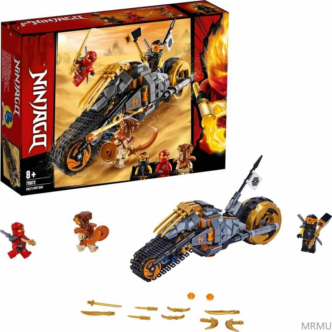 Конструктор NINJAGO 70672 Раллийный мотоцикл Коула