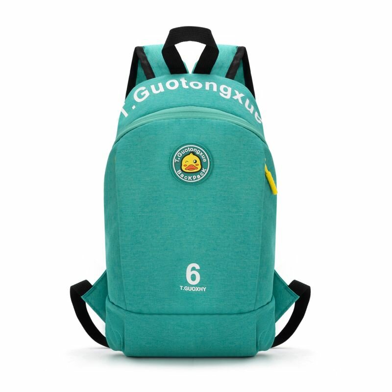 Рюкзак женский текстильный яркий бирюзовый для девочки, 36x23x8 см