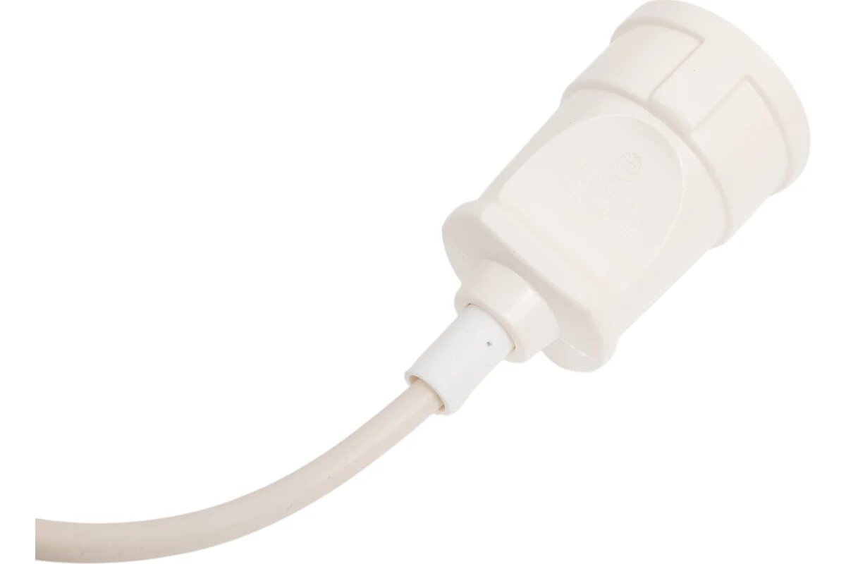 PROGIX удлинитель-шнур 2 м без заземления белый ПВС 2x1.5 PG120 для бытового применения
