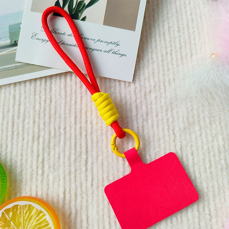 Брелок "Diy", для мобильного телефона, красный и желтый