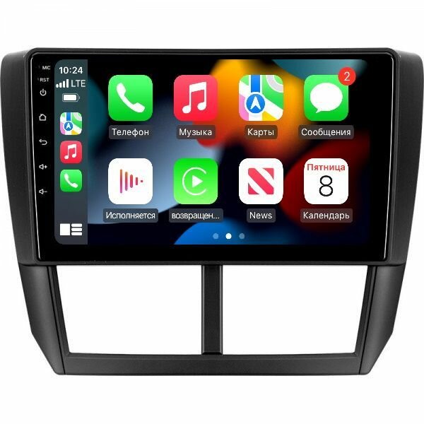 Магнитола CRS-300 Субару Форестер 3, Subaru Forester SH 2007-2013, Impreza GH и GE 2007-2011 с Android 14 - 6+128Gb память - Carplay - DSP - Кулер