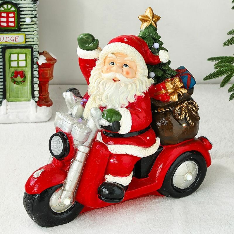 Подарки на Рождество, Дед Мороз, игрушечный домик, оригинальные новогодние украшения.