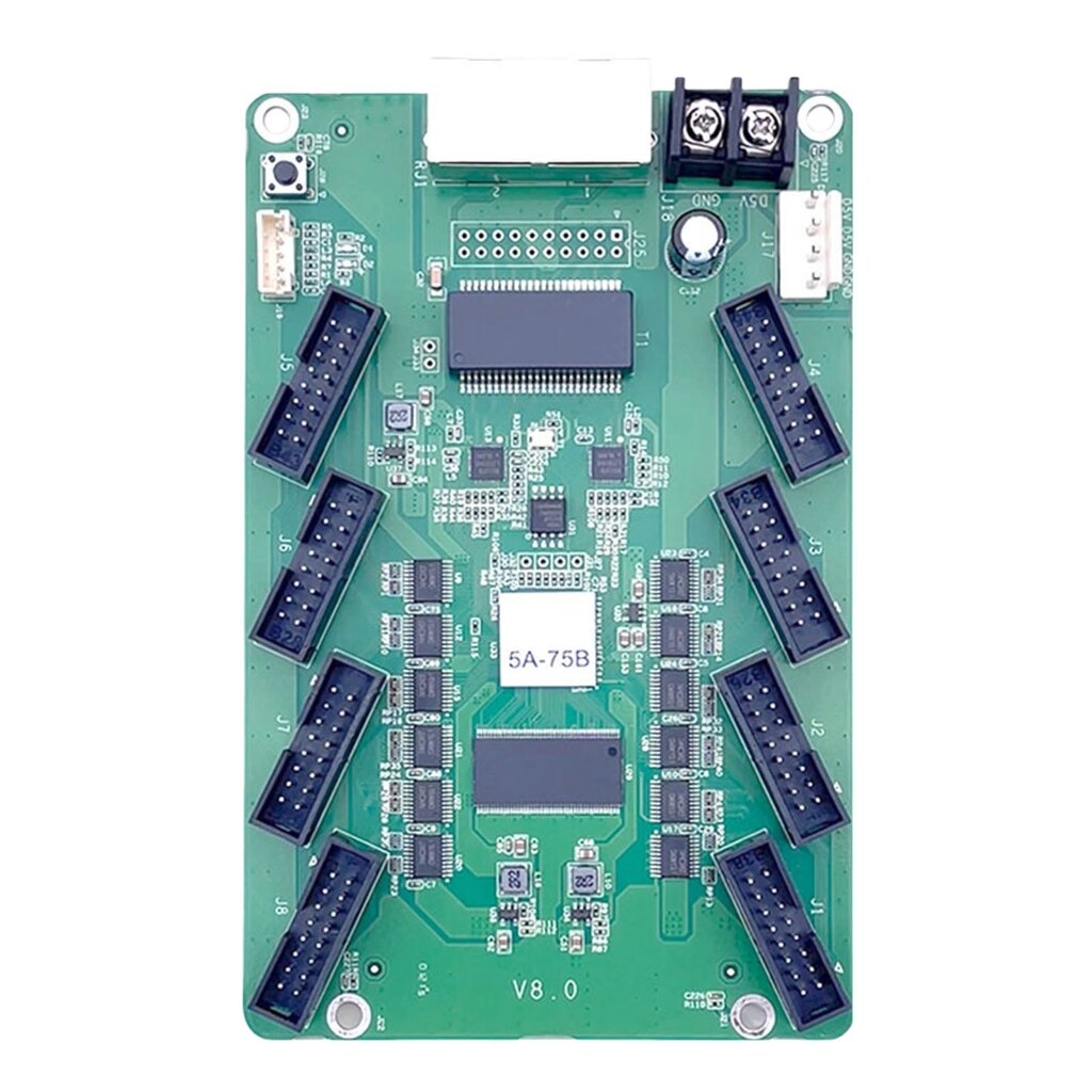 Полноцветный светодиодный дисплей рекламного экрана 5A75B с электронным экраном для помещений, получающий карту