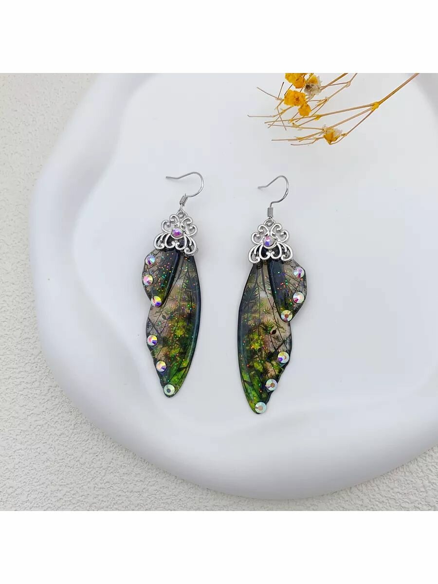 Серьги, искусственный камень