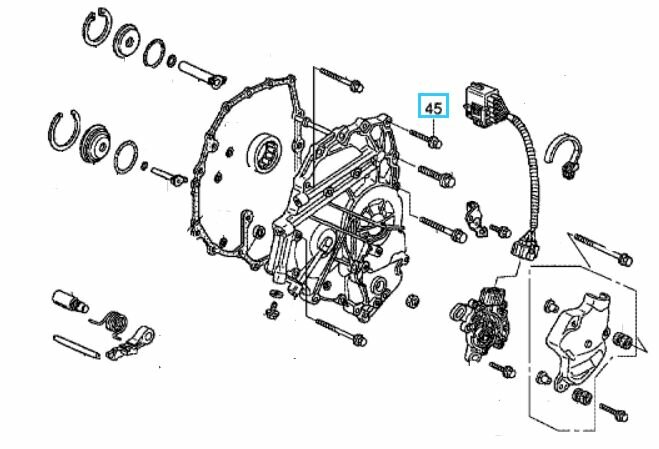 Болт с фланцем 6х25; Артикул Honda/Acura: 957010602508 (Оригинал)