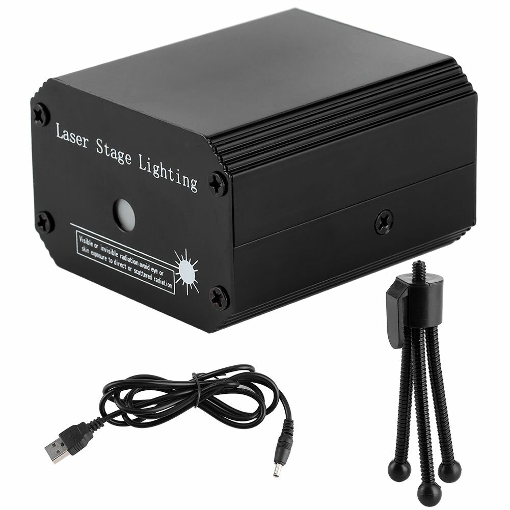 Светодиодный мини-Dj-бар сценический свет со звуковым управлением Рождественский проектор со штативом для клубной вечеринки