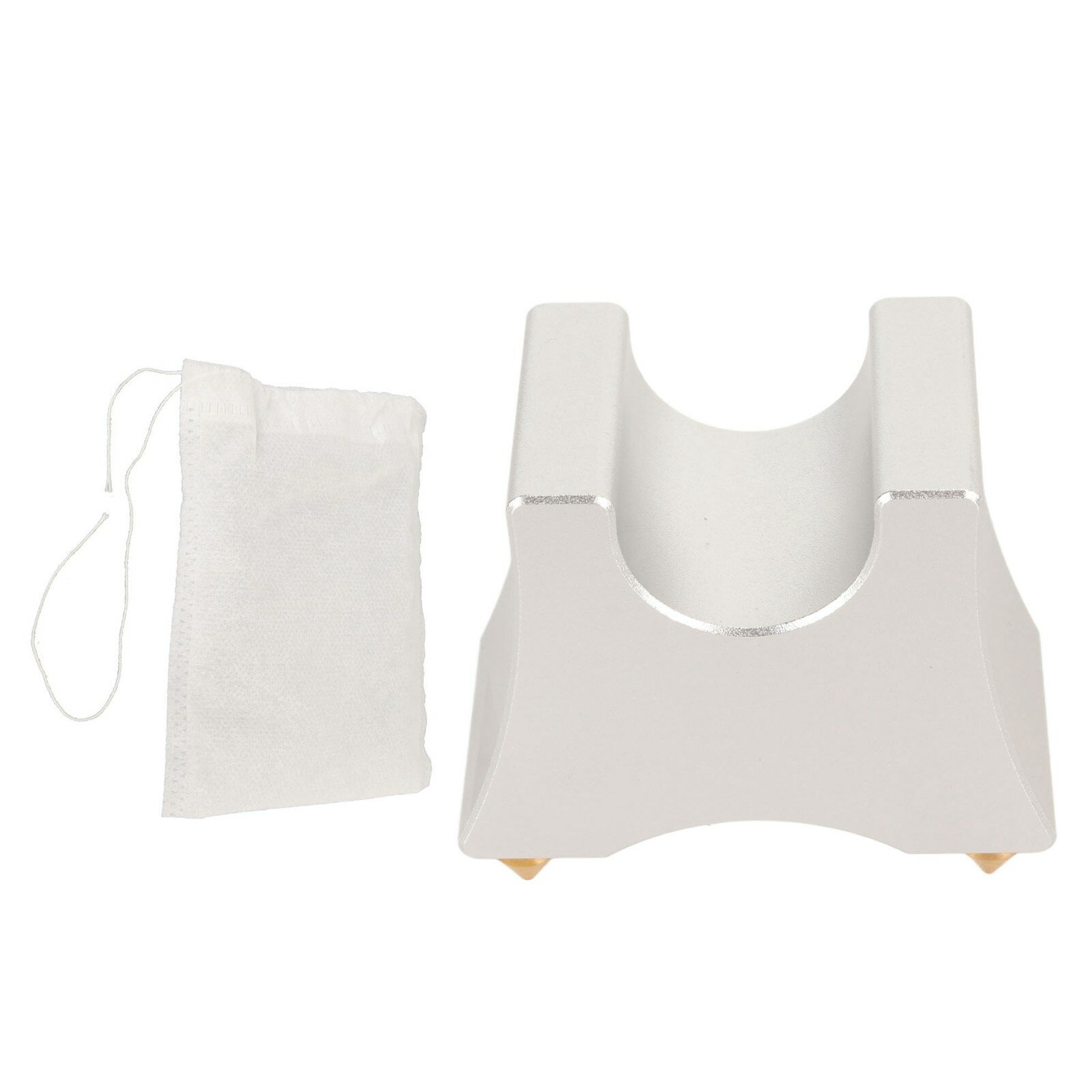 Подставка для лотка для кабеля HiFi, шип, многофункциональный зажим из алюминиевого сплава, зажим для кабеля HiFi, проволочный кронштейн, кабель мощности для динамиков, зажим для стойки, серебристый