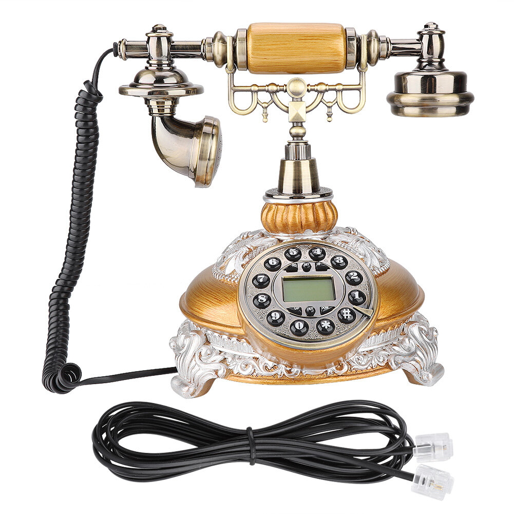 Стационарный телефон в стиле ретро, офисный телефон MS-8327B с функцией обратного вызова и 5-значным кодом города для домашнего использования.