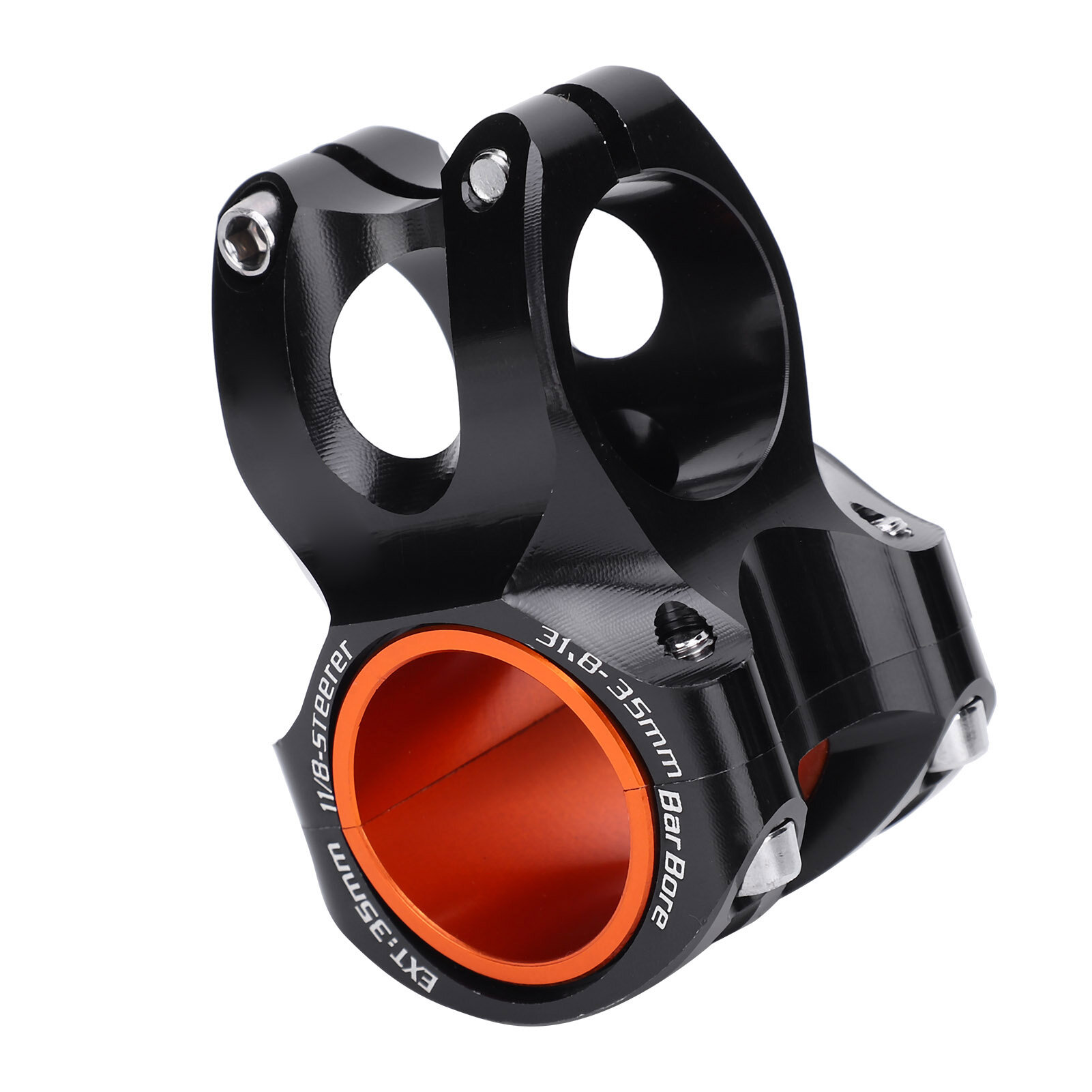 Вынос руля для горного велосипеда 35 мм, алюминиевый сплав, короткий вынос руля для большинства велосипедов, черный.