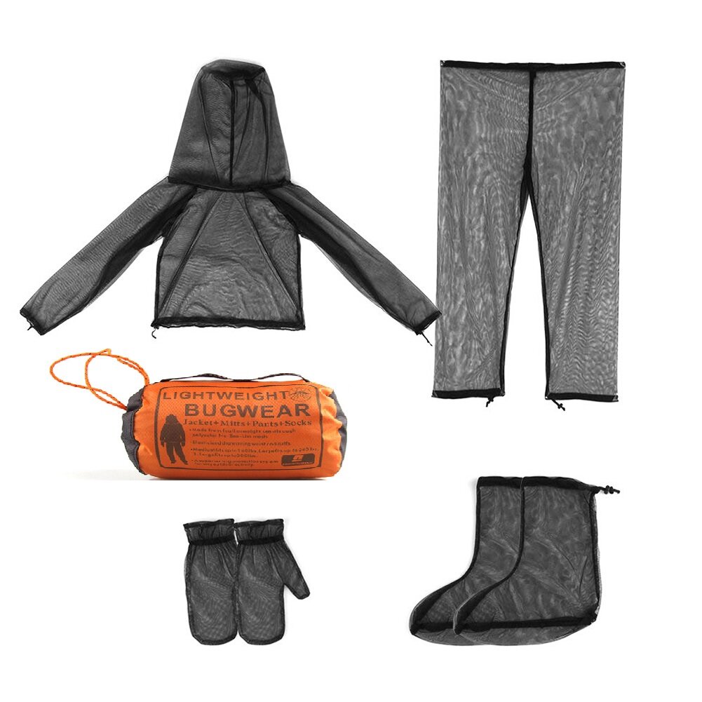 Унисекс ультратонкий сетчатый противомоскитный костюм для защиты от насекомых летом на открытом воздухе, дышащая одежда для пеших прогулок, кемпинга, рыбалки