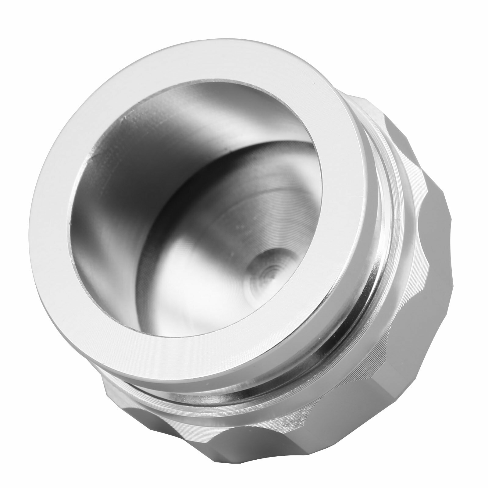 Крышка заливной горловины топливного бака для воды, комплект из алюминия, универсальный аксессуар для модификации автомобиля, серебристый